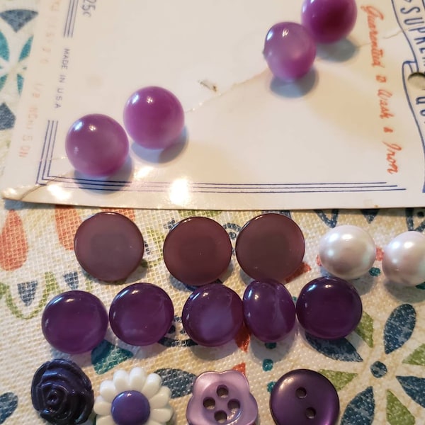 Lavender Buttons - Etsy