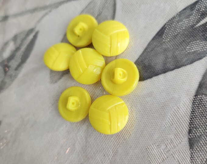 Yellow Roses Glass Buttons, Vintage Czech's Glass Buttons, 1930's ...