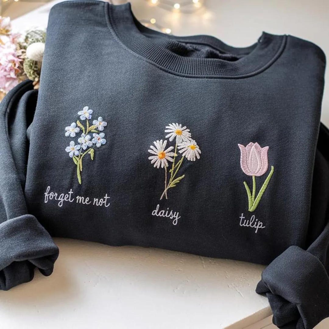 Subtle FDT Embroidery File, F*ck Donald Trump Embroidery Design, Floral ...