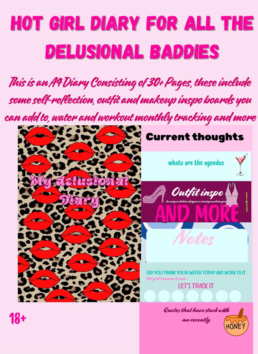 Digital Diary, the "delusional" Diary for Hot Girl Summer, Keeping Track of Everything Made Easy ...
