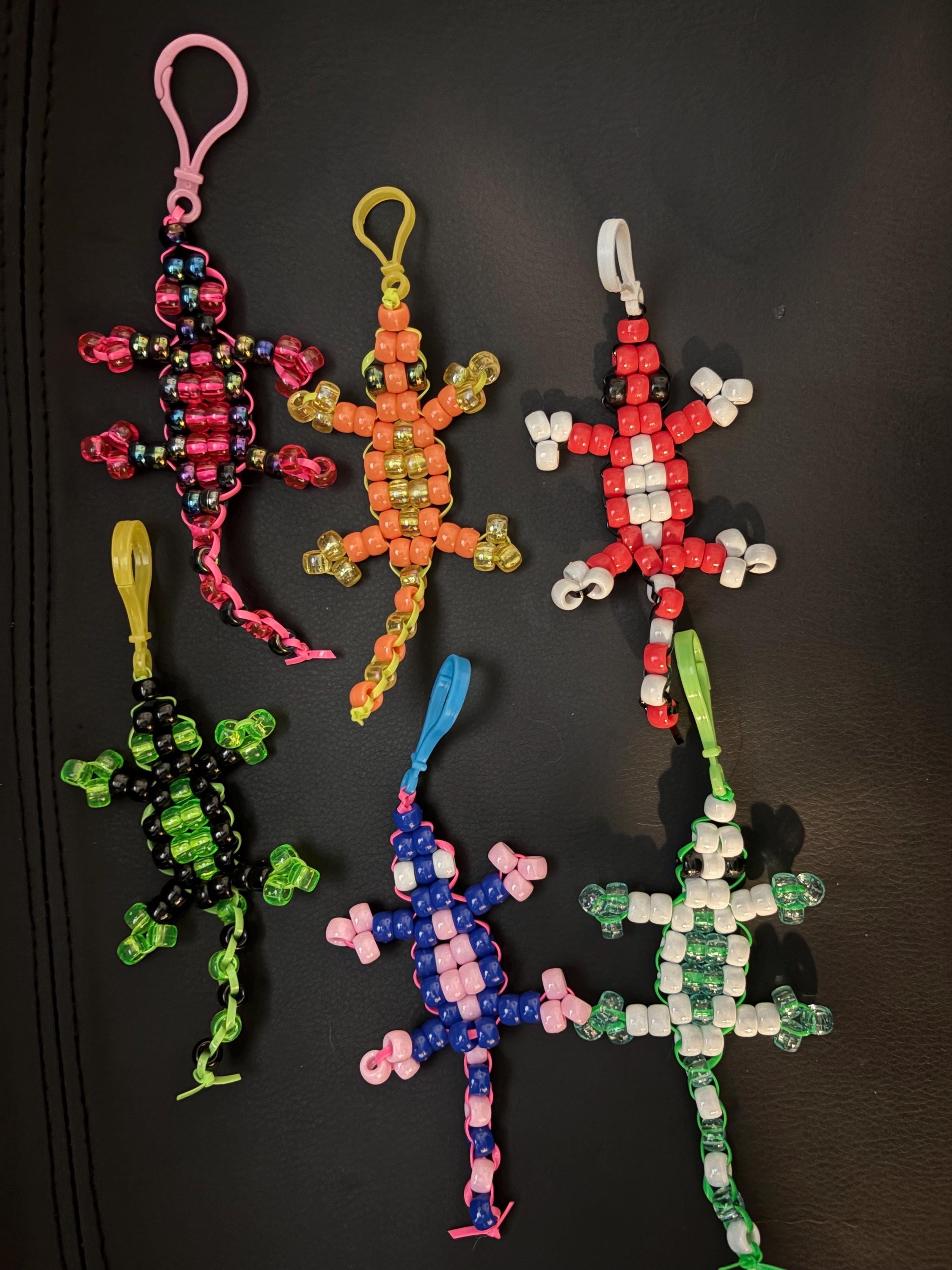 Kandi Lizard Keychain Clip - Etsy