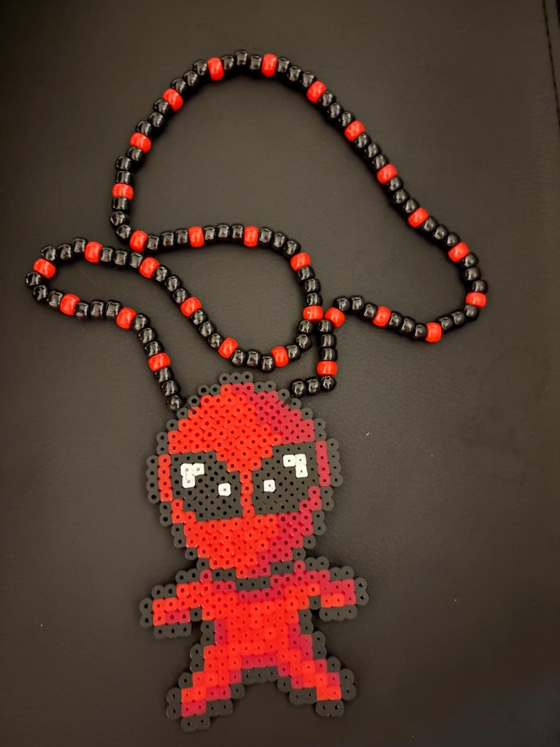 Alien Kandi Perler Necklace - Etsy