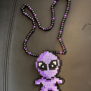 Alien Kandi Perler Necklace - Etsy