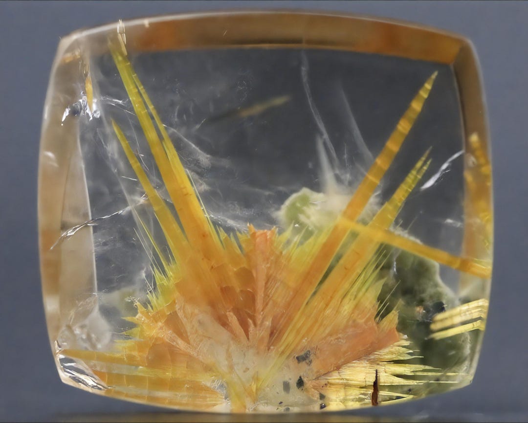 Natural Star Rutile Quartz, Multi-layered Star Inclusion, Rare Gemstone ...