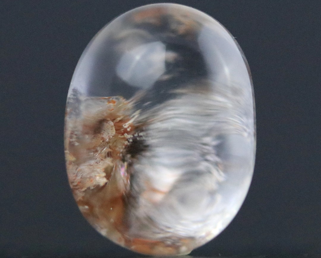 Phantom Lodolite Gemstone Quartz Included Natural Stone Polished ...