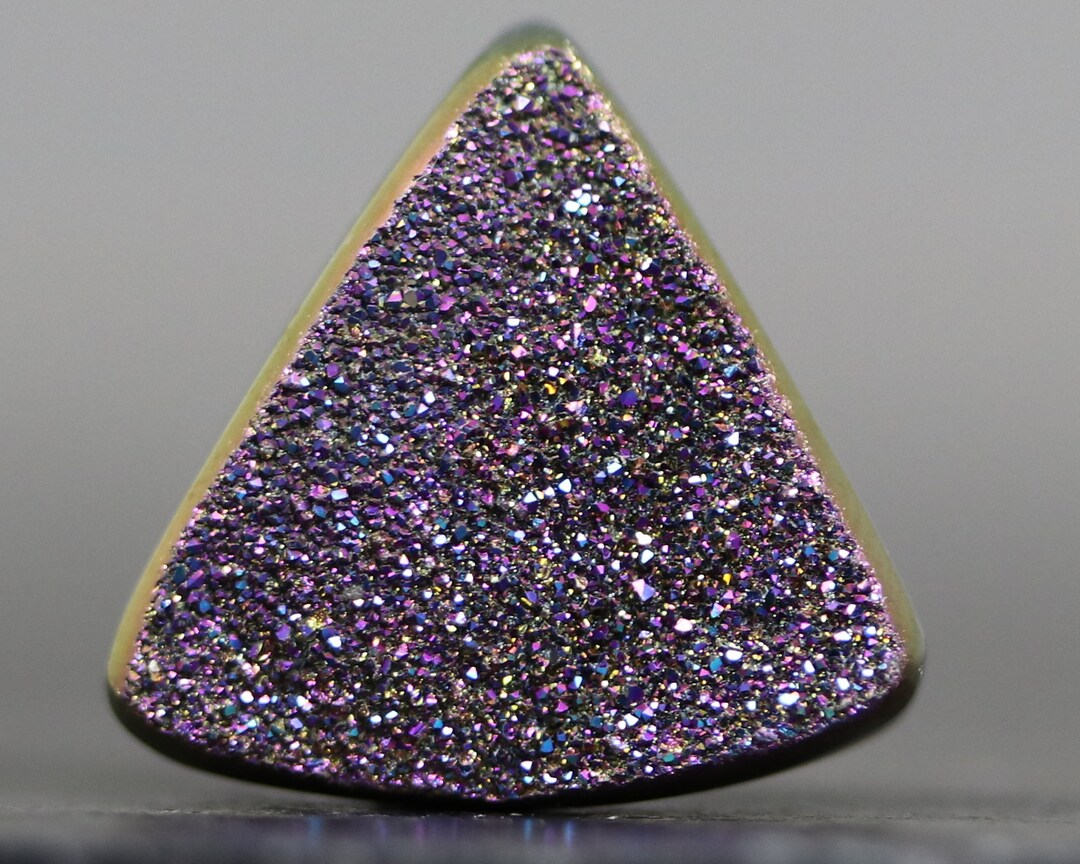 CLEARANCE Iridescent Stone Coated USA Titanium Druzy Gemstone - Etsy