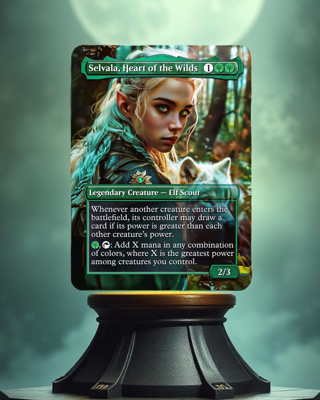 Selvala, Heart of the Wilds Custom Made Game Card Proxy - Etsy