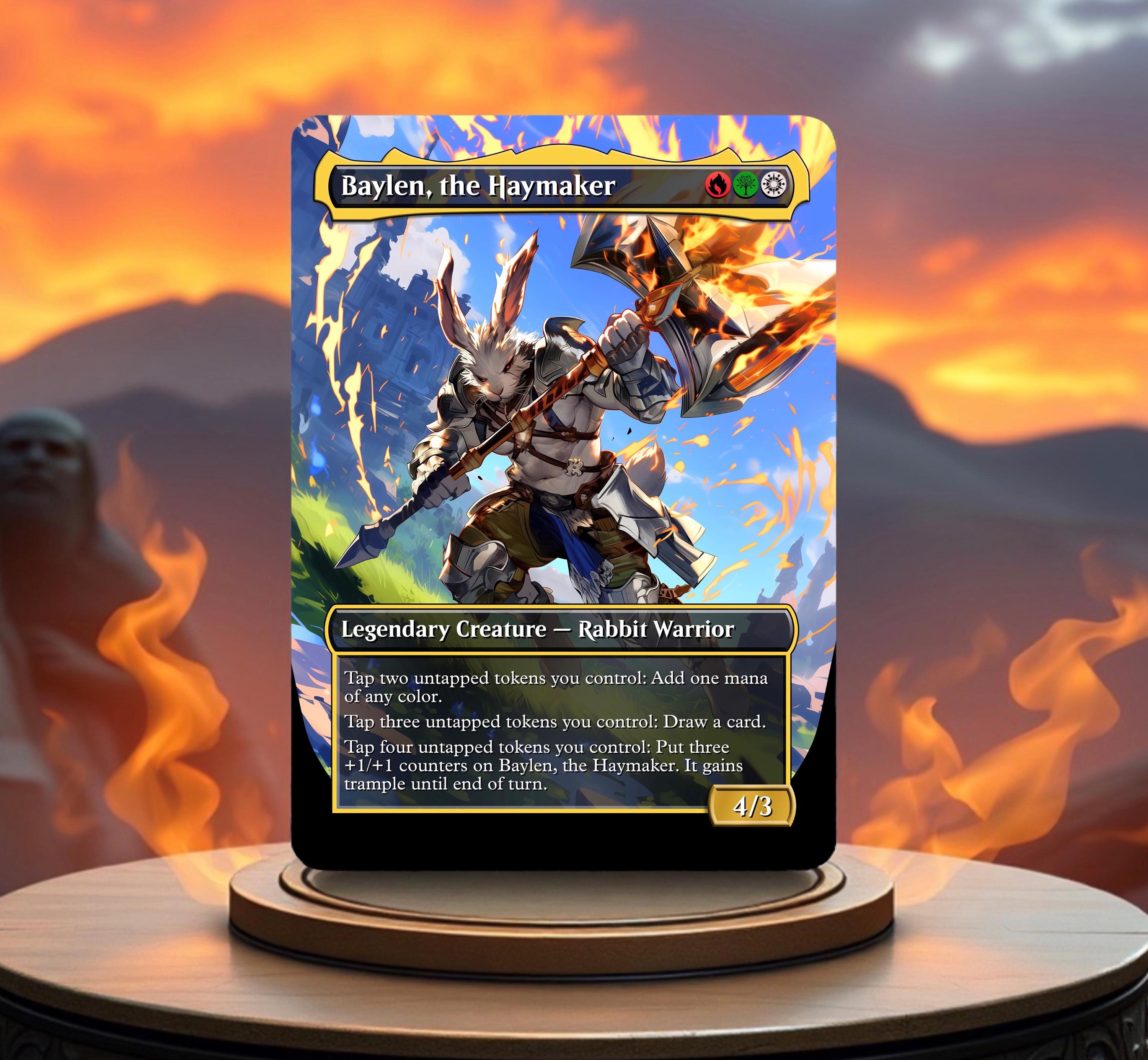 Baylen, the Haymaker Custom Made Game Card Proxy - Etsy