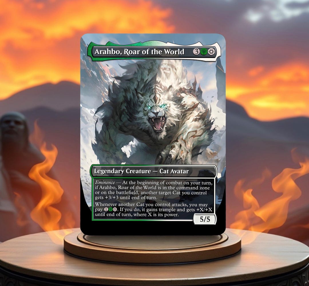 Arahbo, Roar of the World Custom Made Game Card Proxy - Etsy