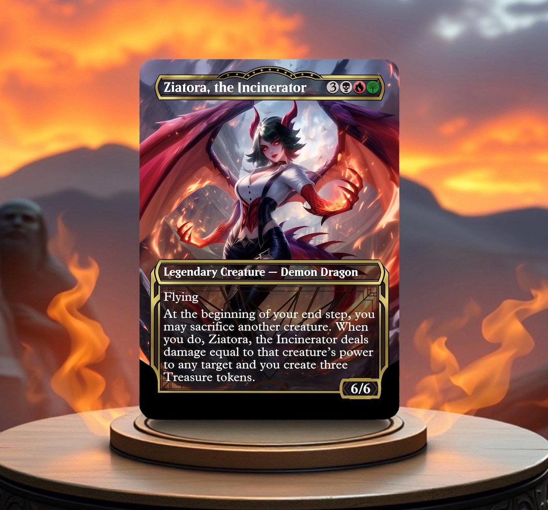 Ziatora the Incinerator Custom Made Game Card Proxy - Etsy