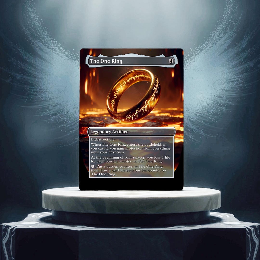 The One Ring Custom Made Game Card Proxy - Etsy