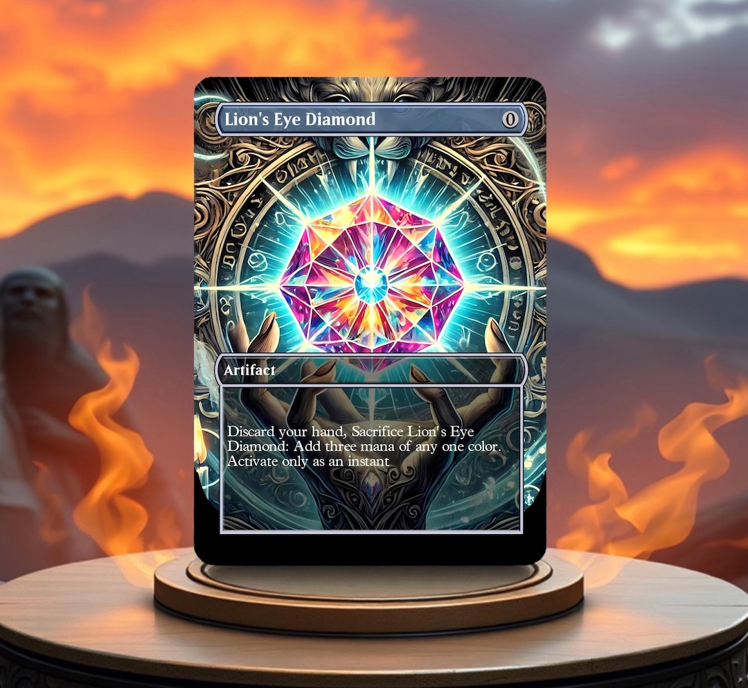 Lion's Eye Diamond Custom Made Game Card Proxy - Etsy