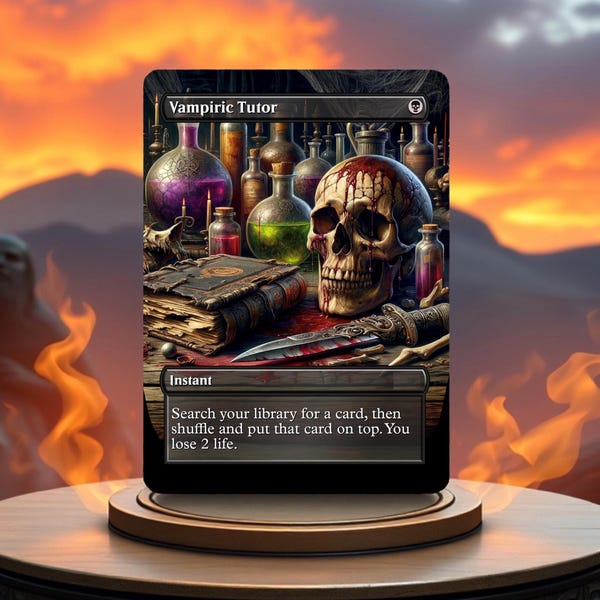 Custom Vampire Card - Etsy