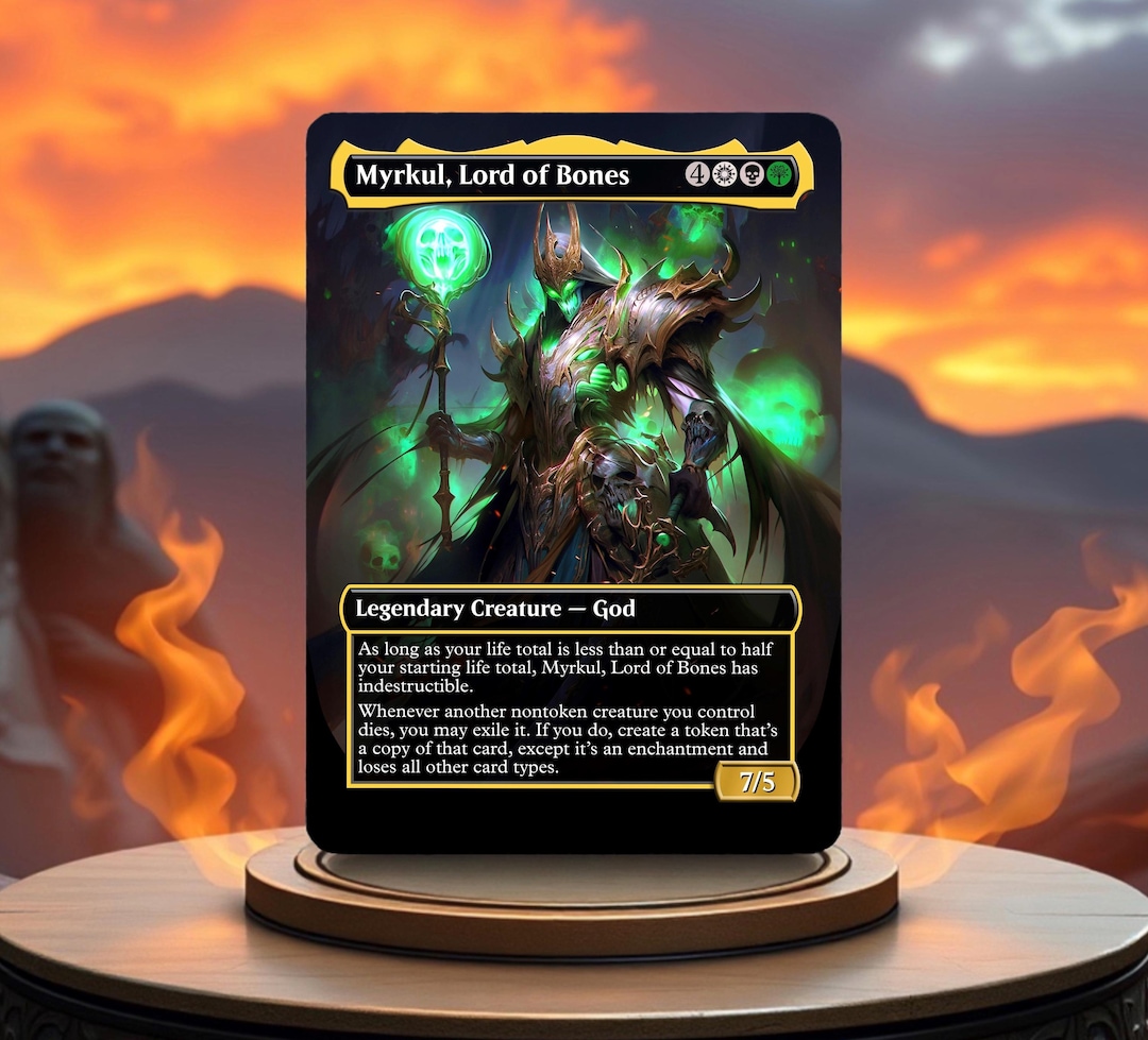 Myrkul, Lord of Bones Custom Made Game Card Proxy - Etsy