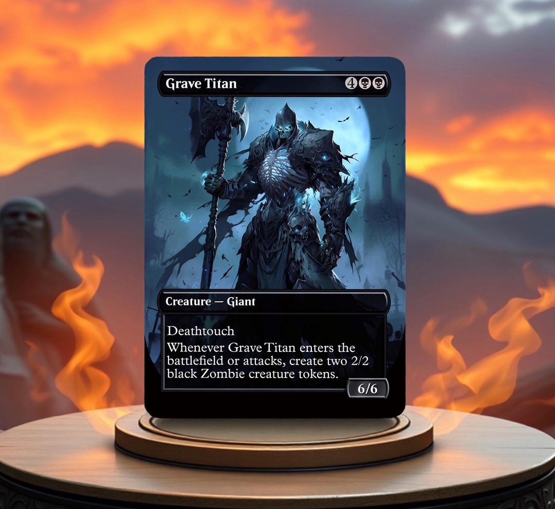 Grave Titan Custom Made Game Card Proxy - Etsy
