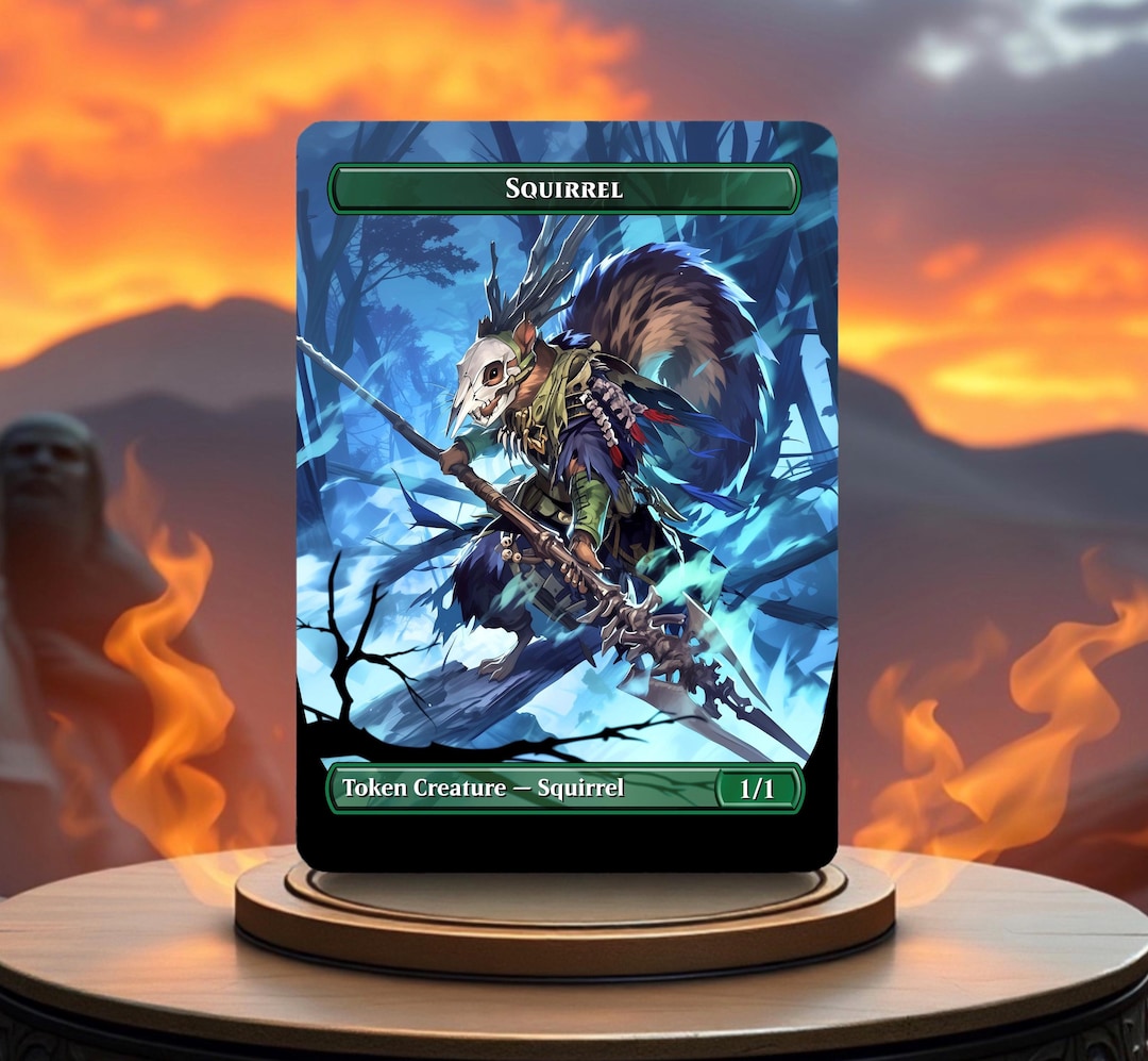 Squirrel Token Custom Made Game Card Proxy - Etsy