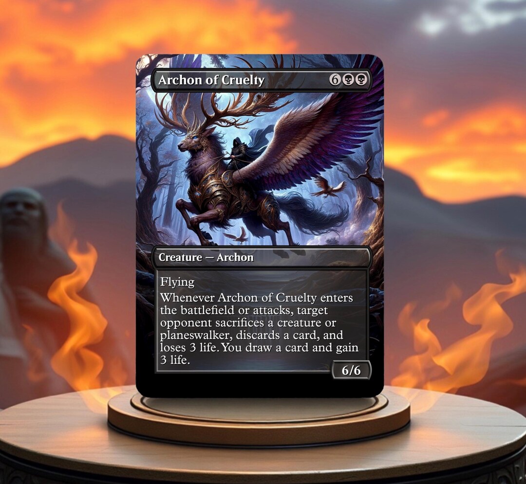 Archon of Cruelty Custom Made Game Card Proxy - Etsy