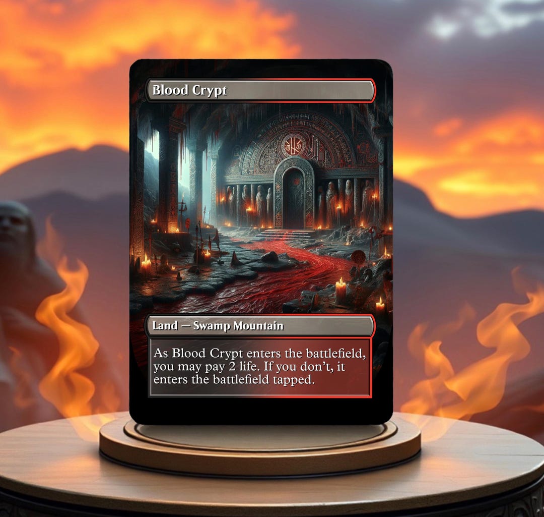 Blood Crypt Custom Made Game Card Proxy - Etsy