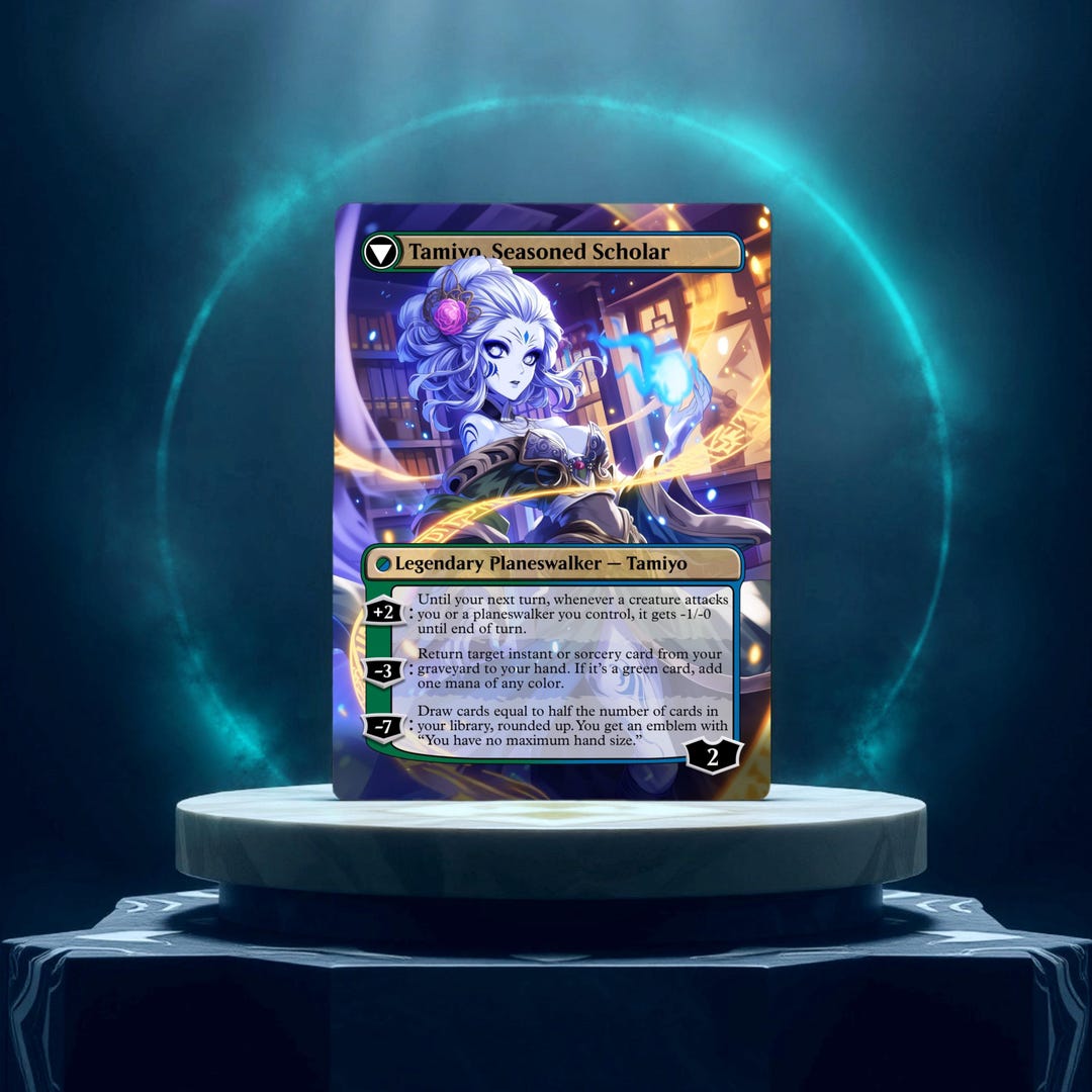 Tamiyo, Seasoned Scholar Custom Made Game Card Proxy - Etsy