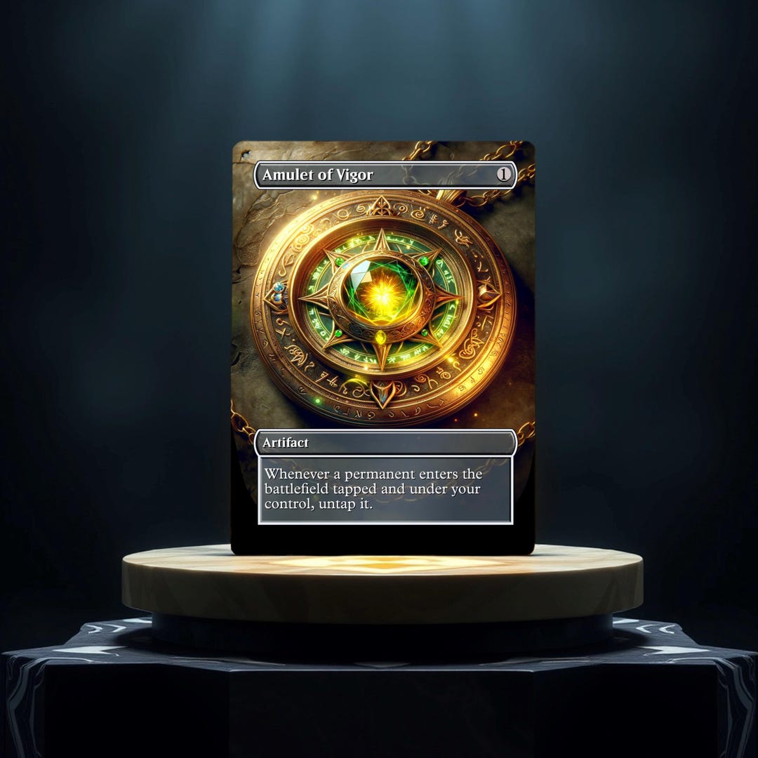 Amulet of Vigor Custom Made Game Card Proxy - Etsy