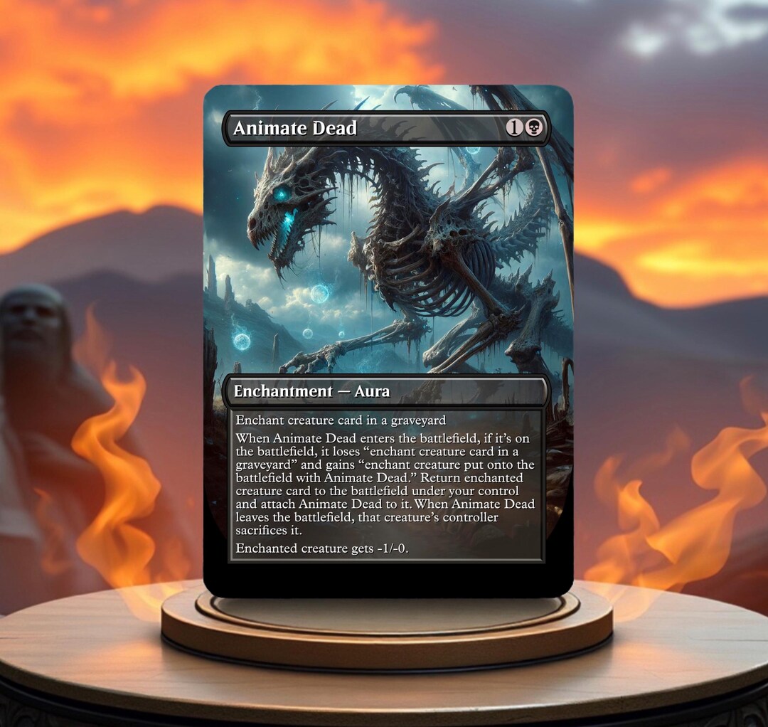Animate Dead Custom Made Game Card Proxy - Etsy
