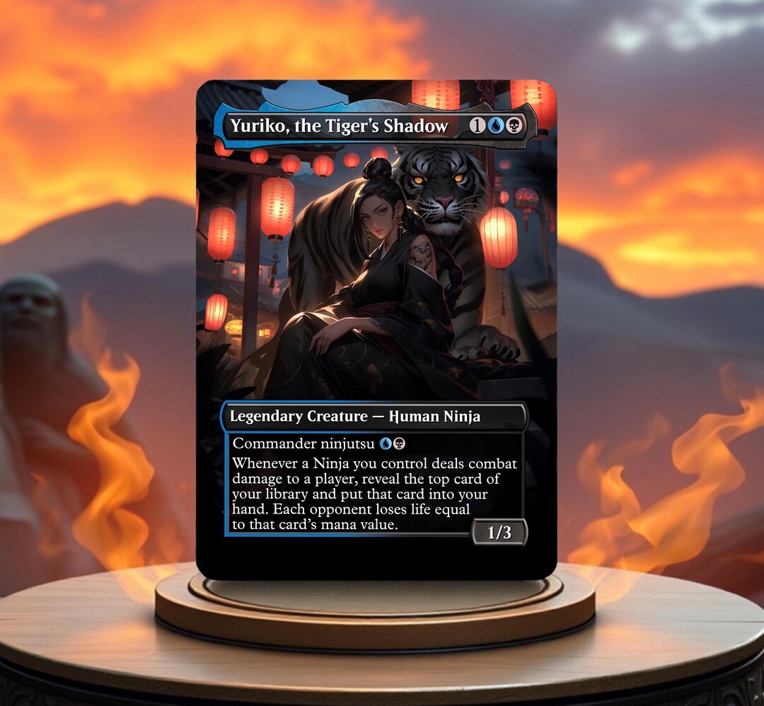 Yuriko, the Tiger's Shadow Custom Made Game Card Proxy - Etsy