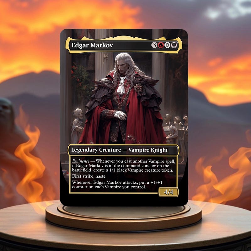 Custom Edgar Markov Cards - Etsy