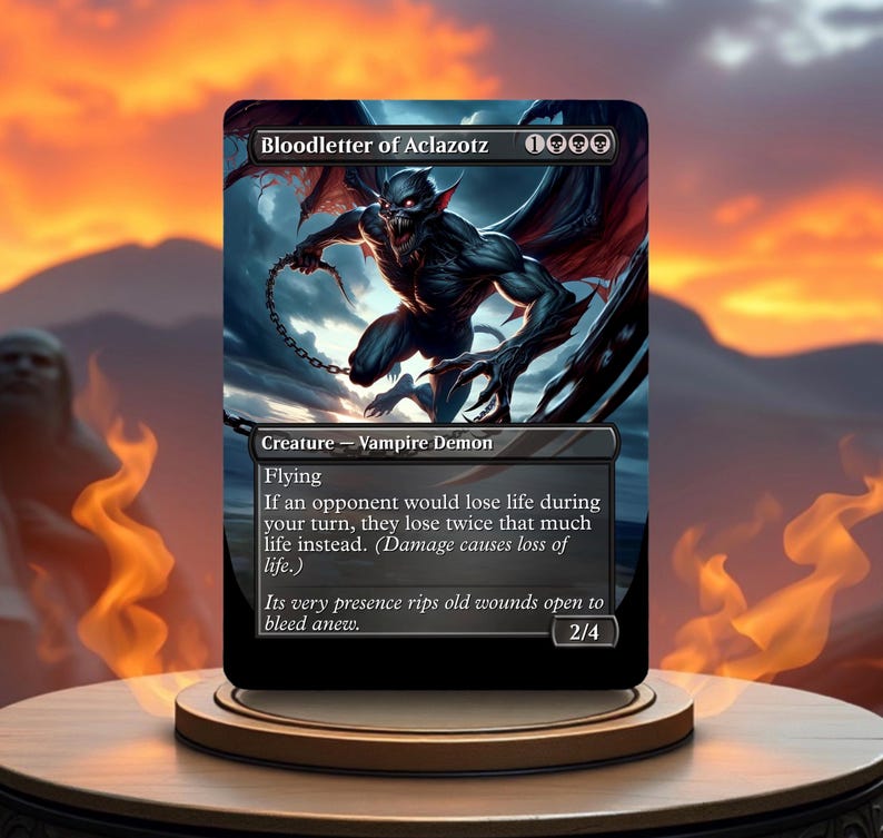 Bloodletter of Aclazotz Custom Made Game Card Proxy - Etsy