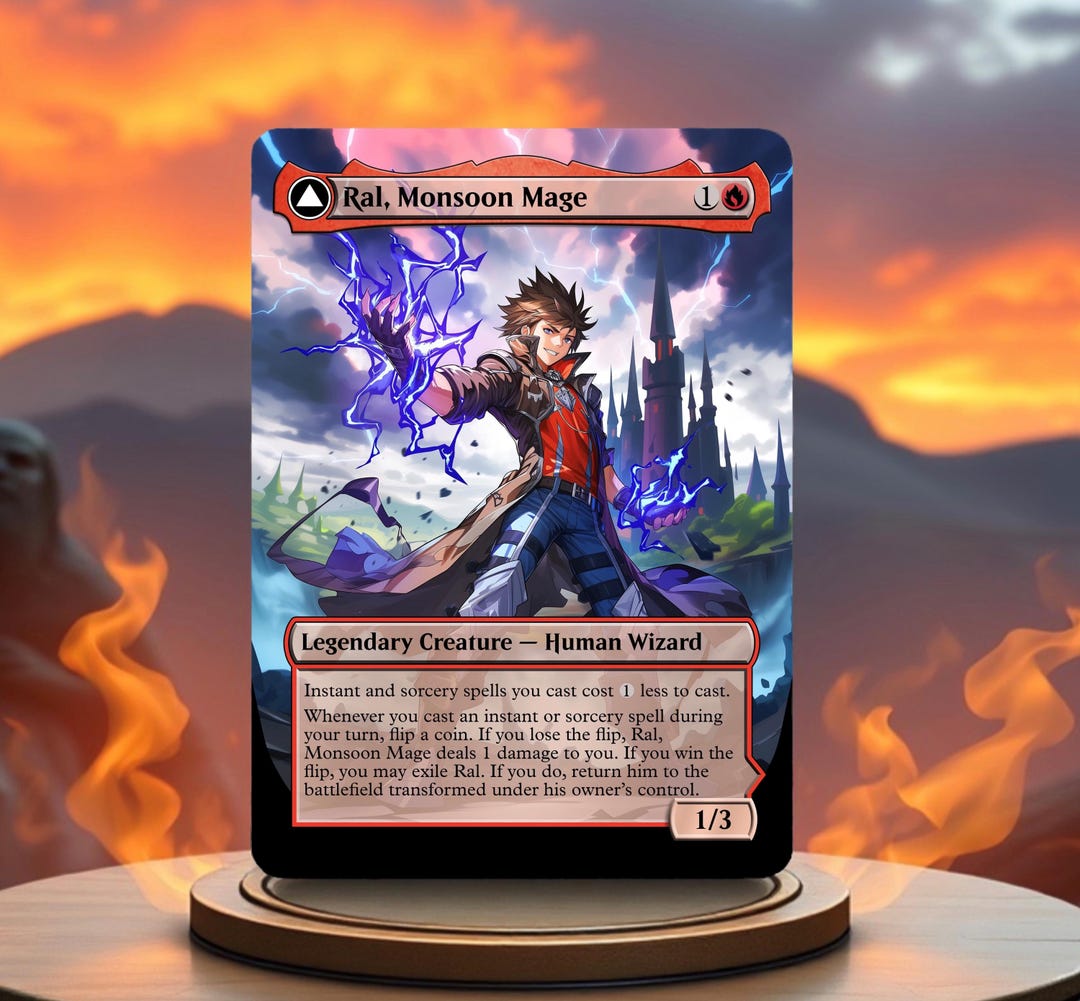 Ral, Monsoon Mage (anime) Custom Made Game Card Proxy - Etsy
