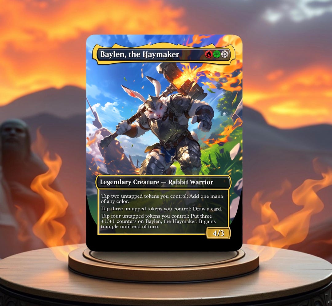 Baylen, the Haymaker Custom Made Game Card Proxy - Etsy