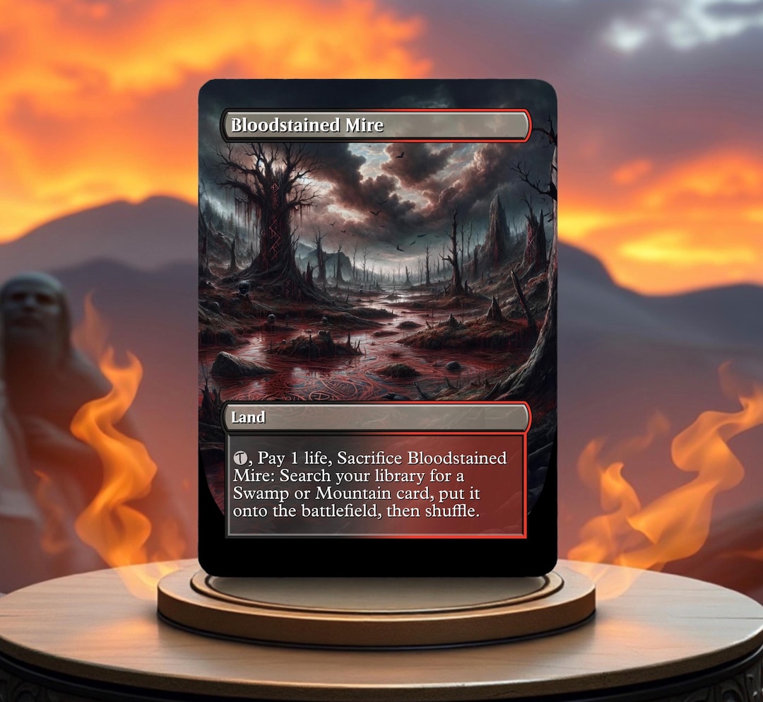 Bloodstained Mire Custom Made Game Card Proxy - Etsy