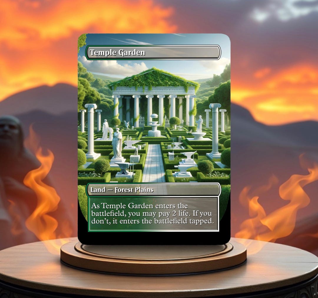 Temple Garden Custom Made Game Card Proxy - Etsy