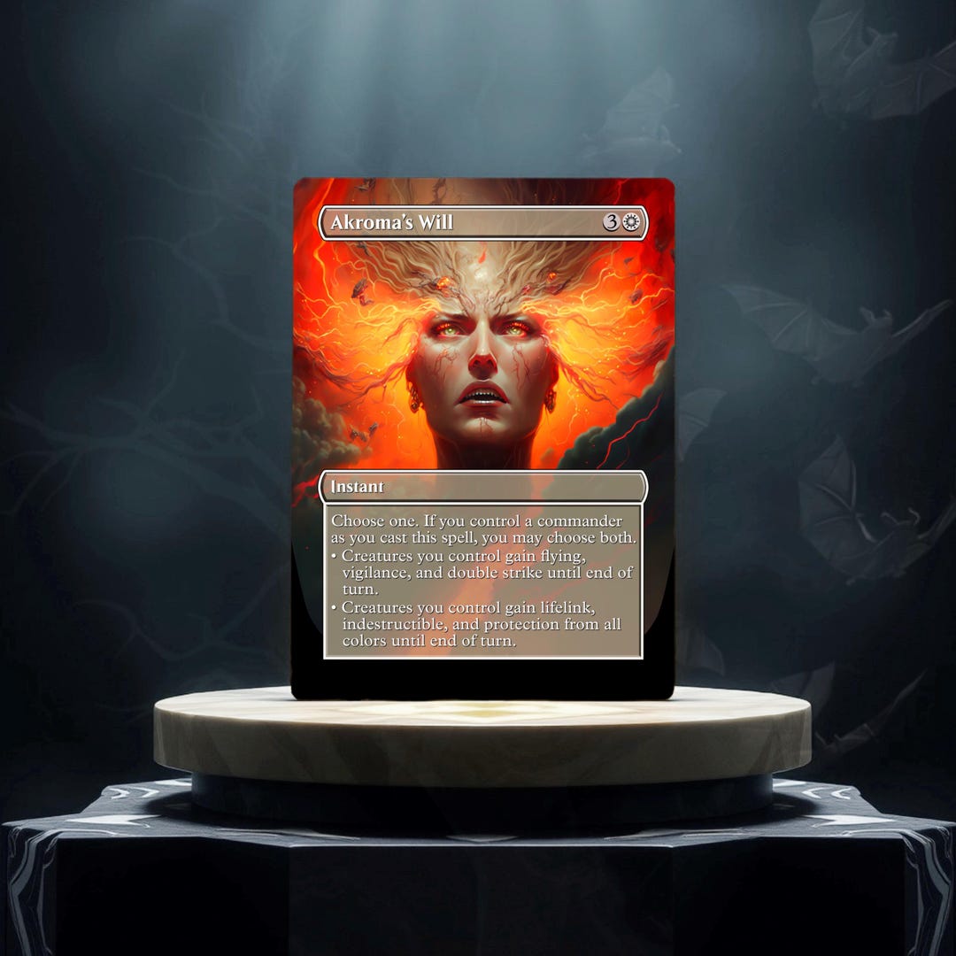 Akroma's Will Custom Made Game Card Proxy - Etsy