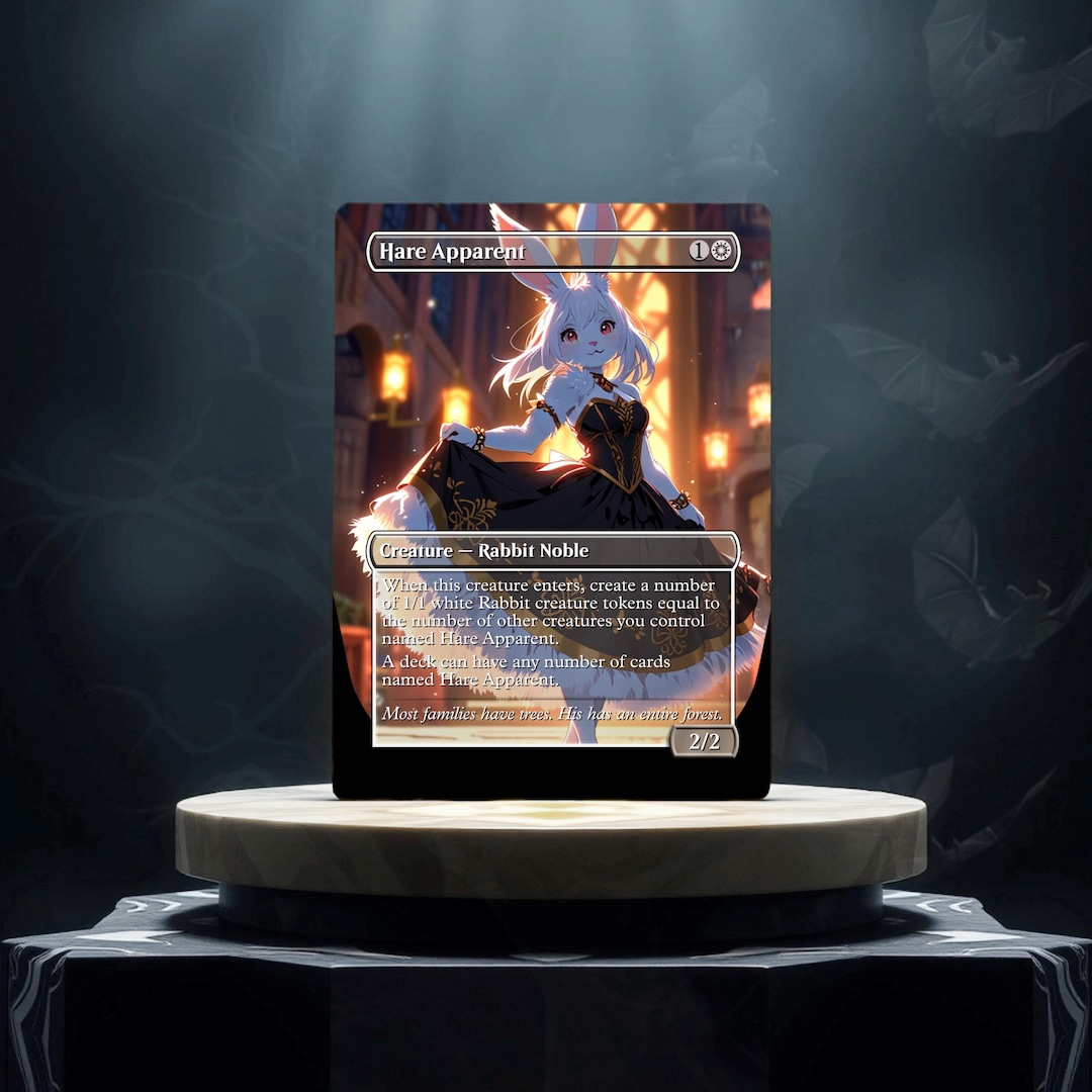 Hare Apparent Custom Made Game Card Proxy - Etsy