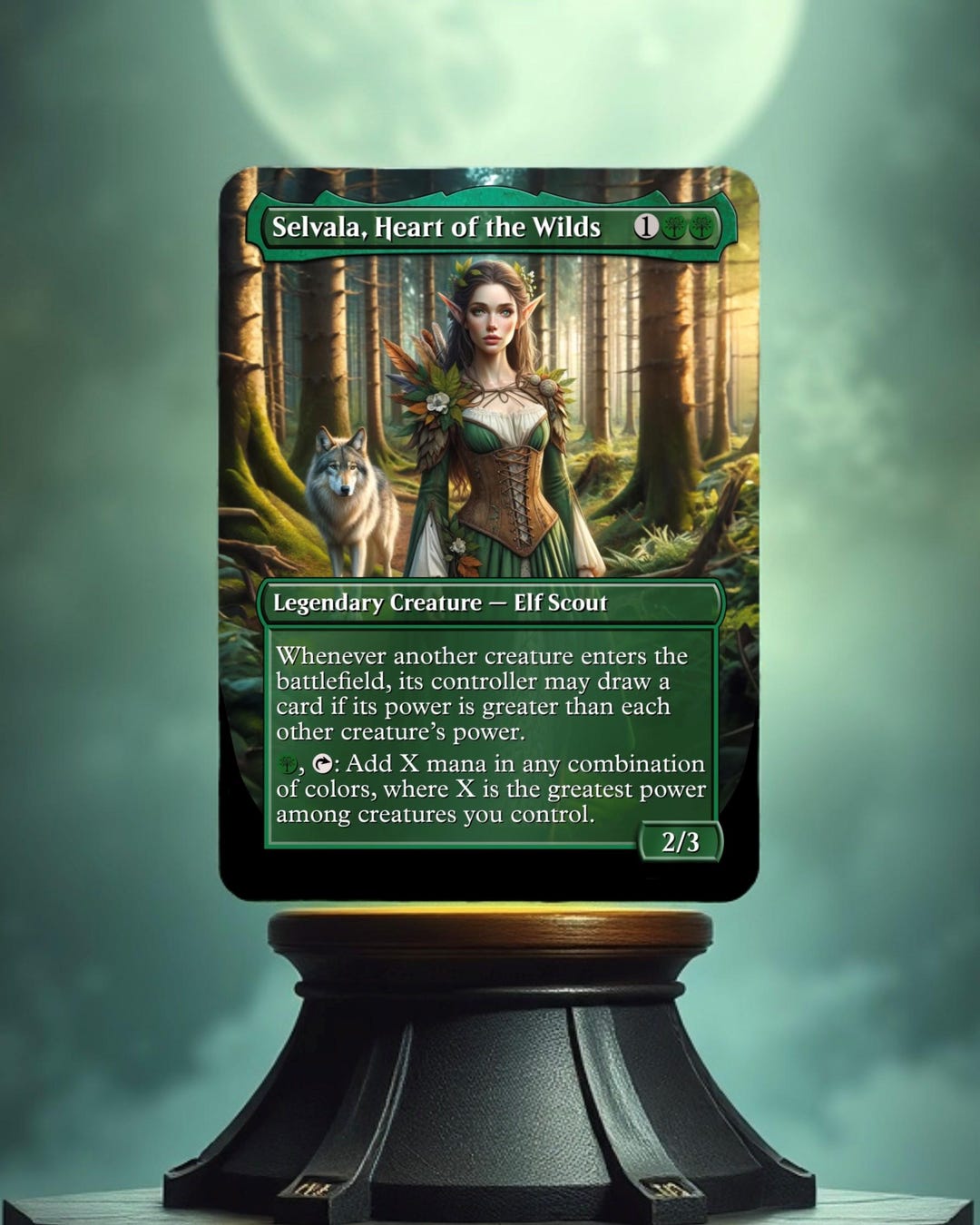 Selvala, Heart of the Wilds Custom Made Game Card Proxy - Etsy