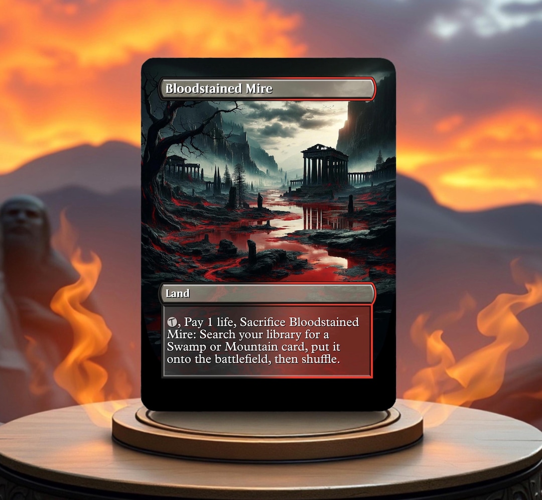 Bloodstained Mire Custom Made Game Card Proxy - Etsy
