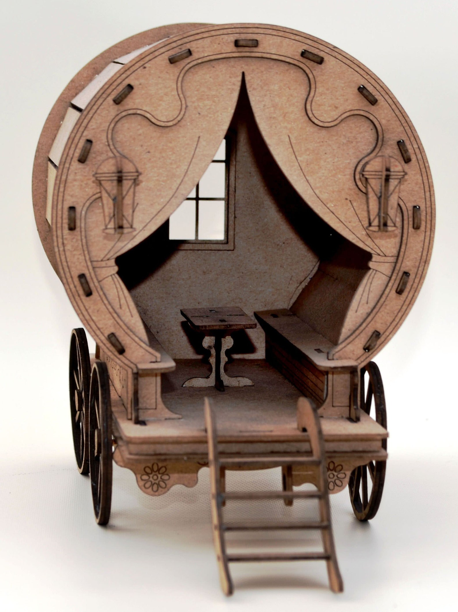 Gypsy Wagon Kit DIY Build a Miniature Wagon Vardo - Etsy