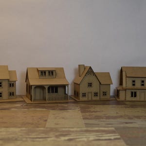 Putz House Kit - Make 4 House - 3" Tall - Set B - Etsy