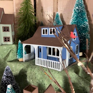 Putz House Kit Make 4 House 3 Tall Set B - Etsy