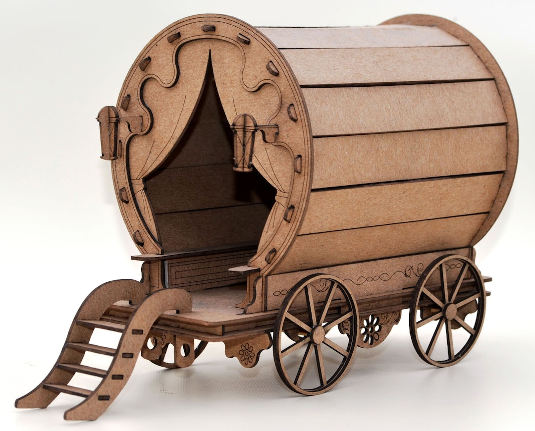 Gypsy Wagon Kit DIY Build a Miniature Wagon Vardo - Etsy