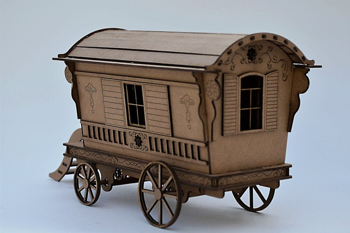 Gypsy Caravan Kit Build Your Own Vardo Wagon Mini Ships - Etsy