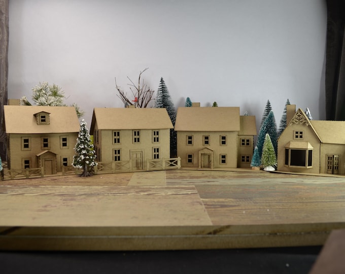 Putz House Kit Build 4 Houses 5 Tall - Etsy