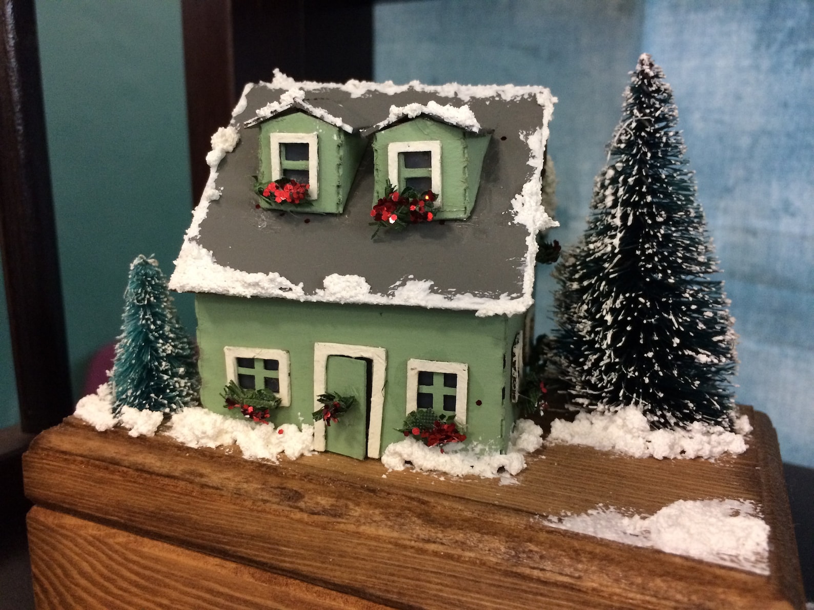 DIY Putz House Kit: Pre-cut Miniature Village House (5" Tall) - Etsy
