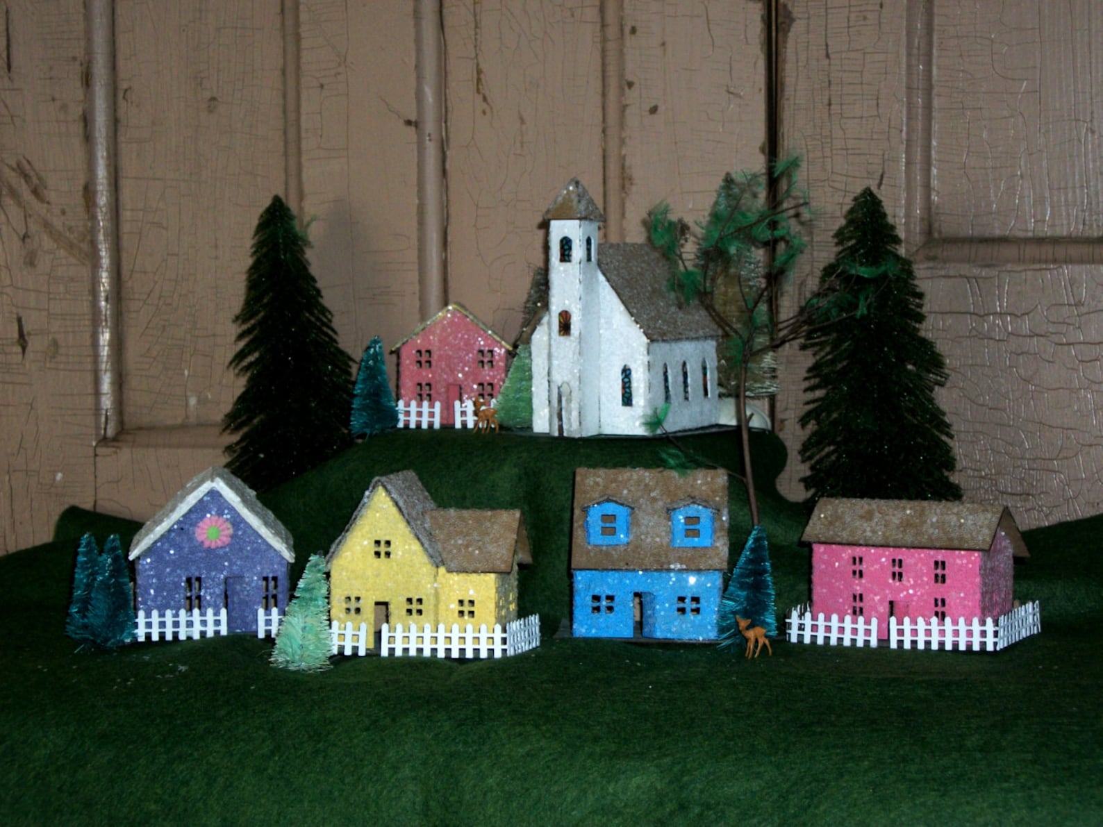 Putz House Kit DIY Make 6 Mini Houses Ships From USA | Etsy