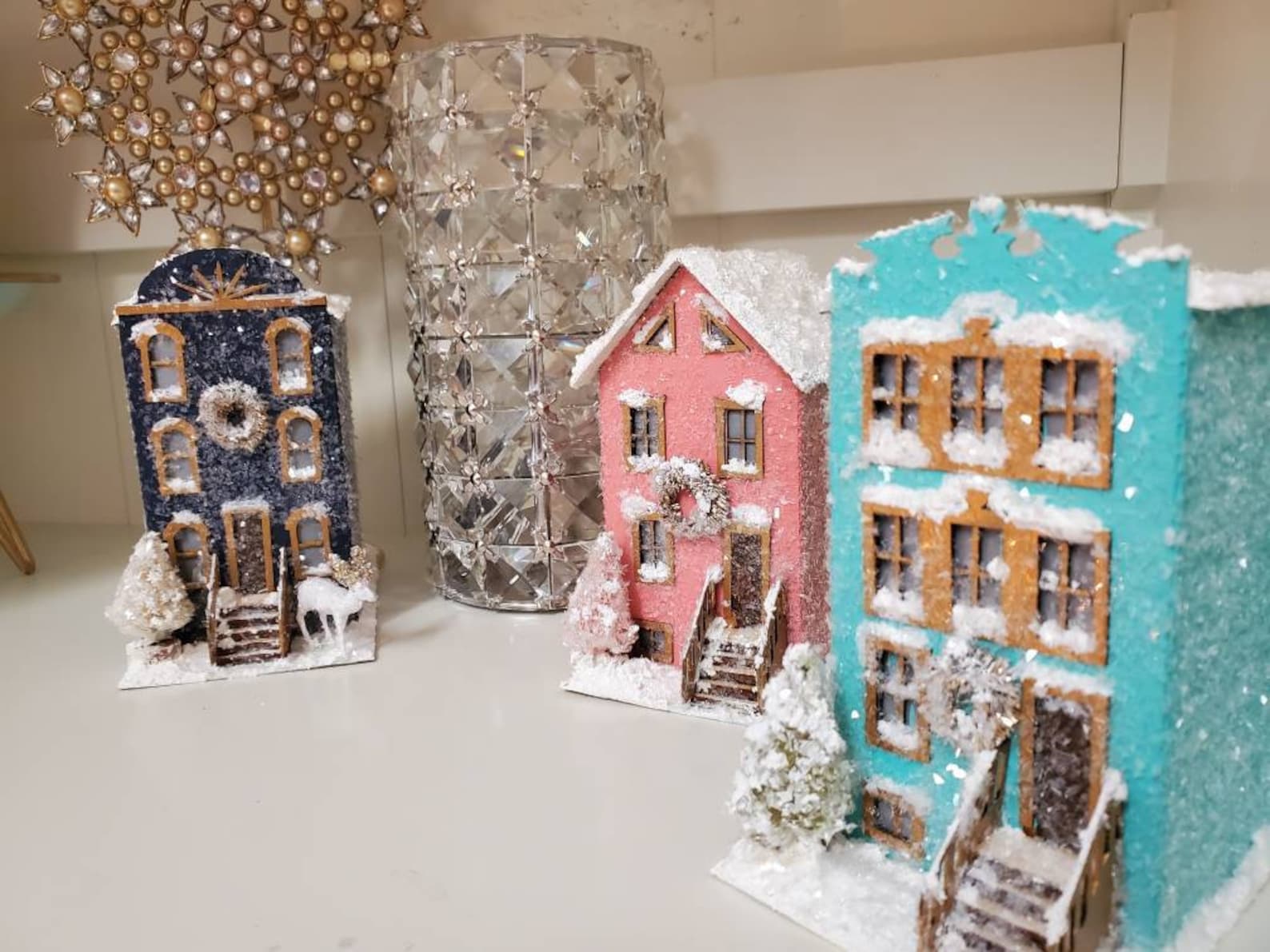 Putz Brownstone Kit 3 Pre-cut Buildings Ships From USA - Etsy