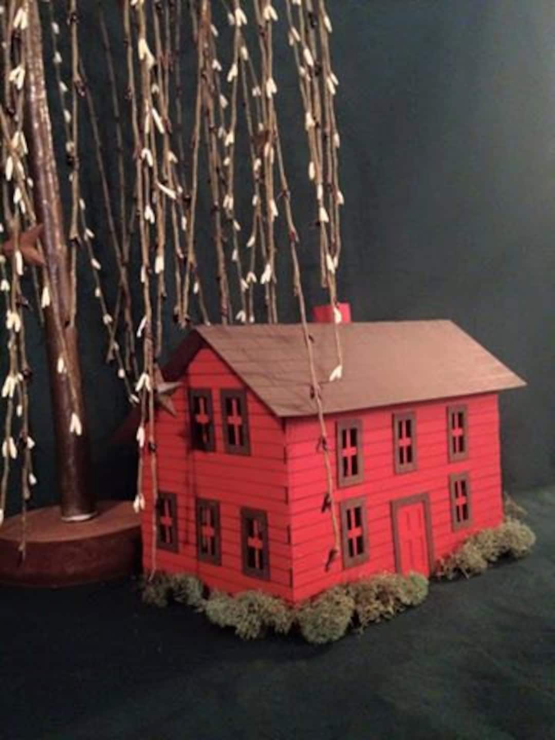 Putz House Kit - Saltbox House 5" Tall - Etsy