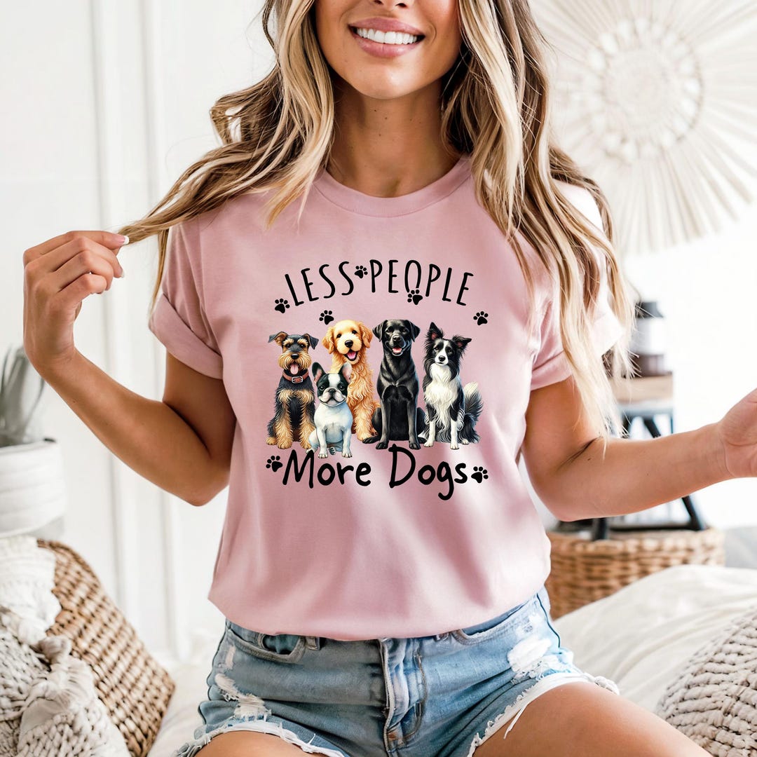 Cartoon Dog Pack T-shirt, Dog Lover Gift - Etsy
