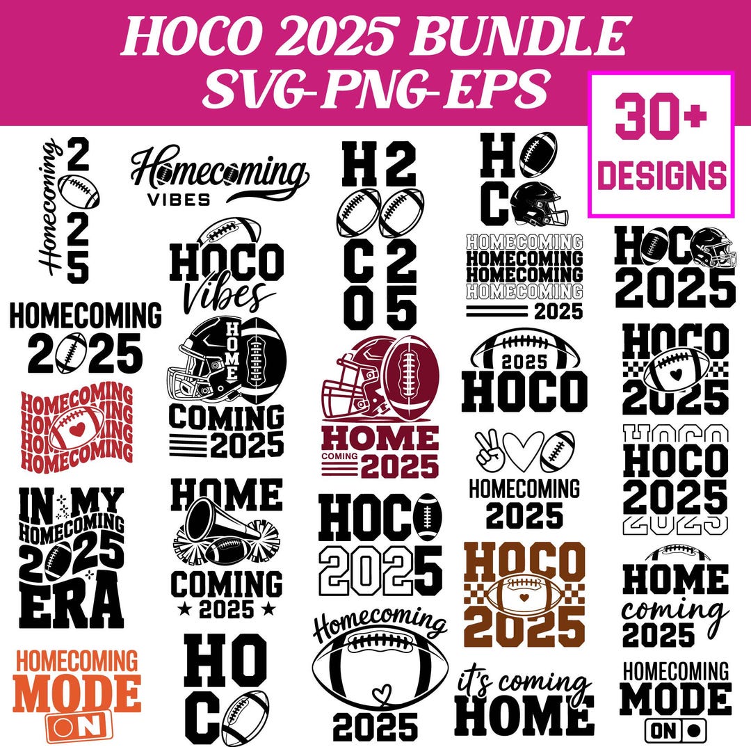 Hoco 2025 SVG Bundle, Hoco SVG PNG, Football High School Svg Png ...