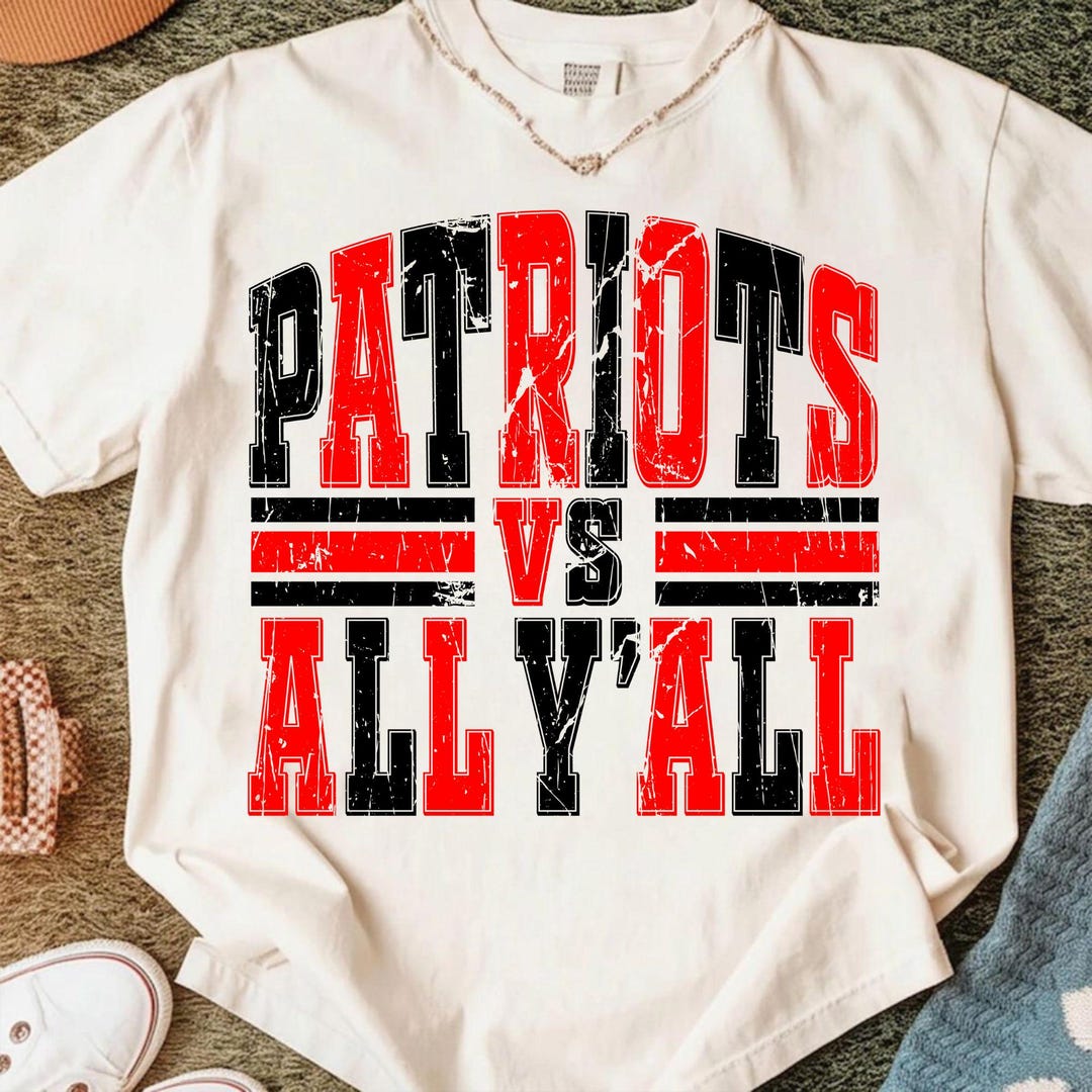 Patriots Team Spirit PNG SVG: School Pride Shirt Design (digital ...