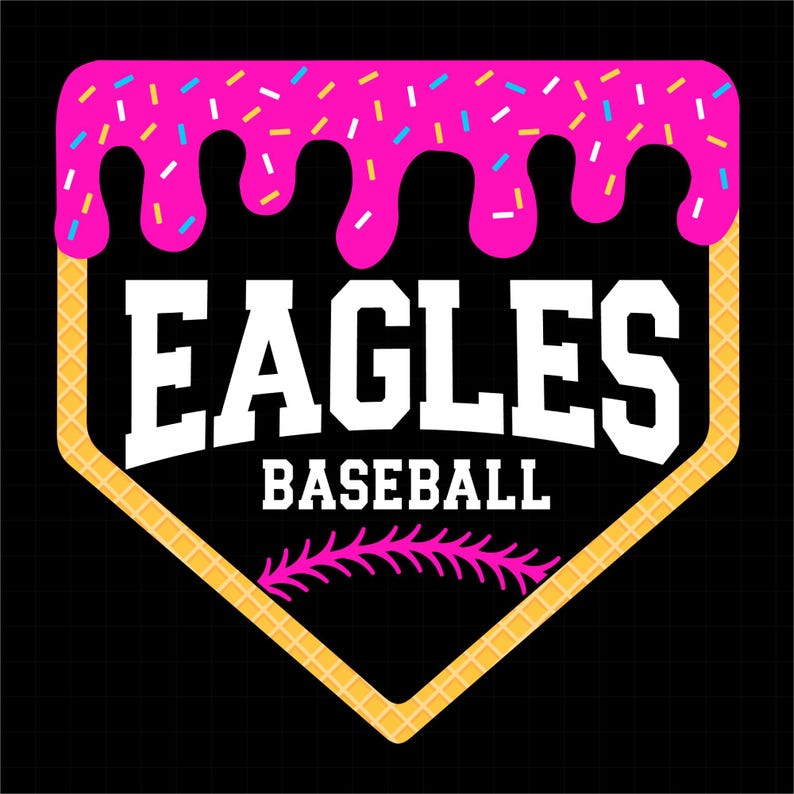 Baseball Eagles Drip Png, Baseball Season, Home Plate, Respect the Drip ...